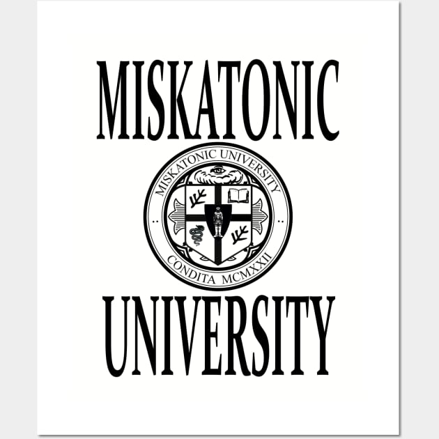 Miskatonic University Logo with Text - Hp Lovecraft - Posters and Art ...