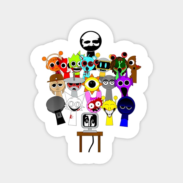 All Dandy's world Sprunki toys - Sprunki - Magnet | TeePublic
