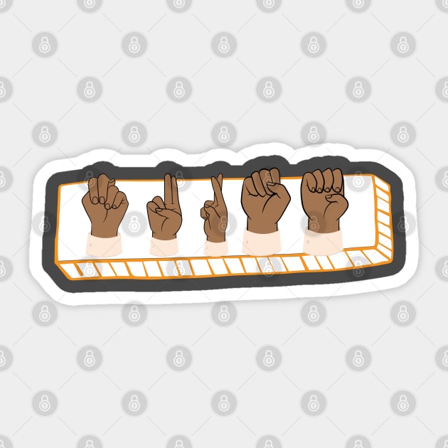 NURSE HAND SIGN LANGUAGE - Nurse - Sticker | TeePublic