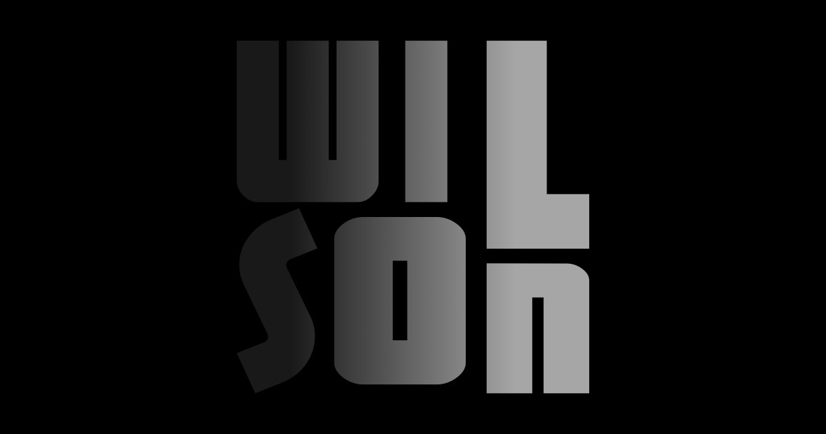 Wilson, name, typography - Wilson - Sticker | TeePublic