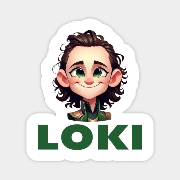 Cute Loki Fanart - Loki - Magnet | TeePublic