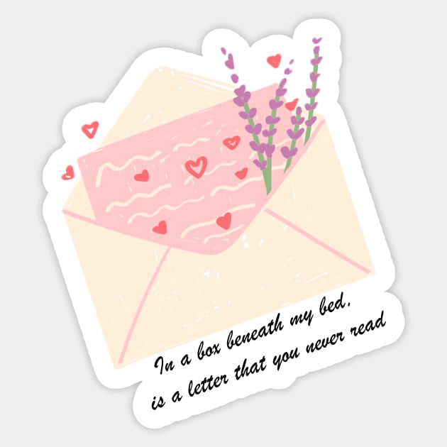 Love Letter - Tim Mcgraw - Sticker | TeePublic