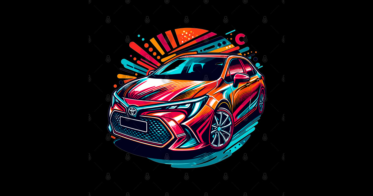 Toyota Corolla - Corolla - Sticker | TeePublic