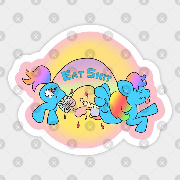 Rainbow Slash - Brony - Sticker | TeePublic