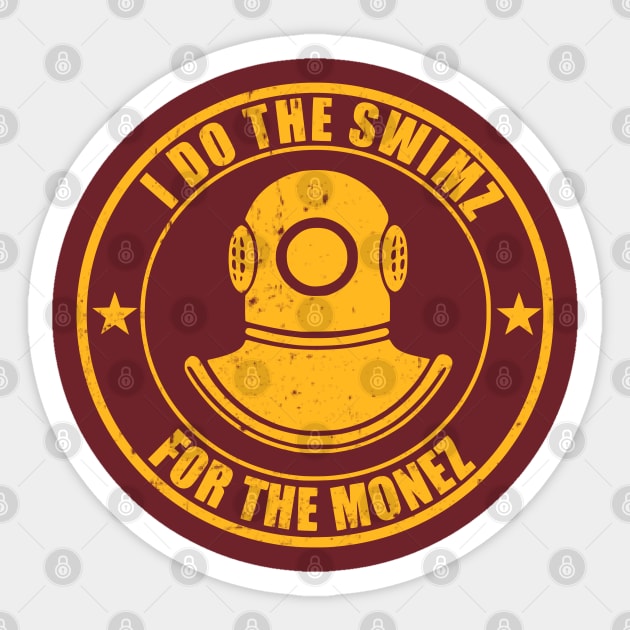 Funny Commercial Diver - Funny Diver - Sticker | TeePublic