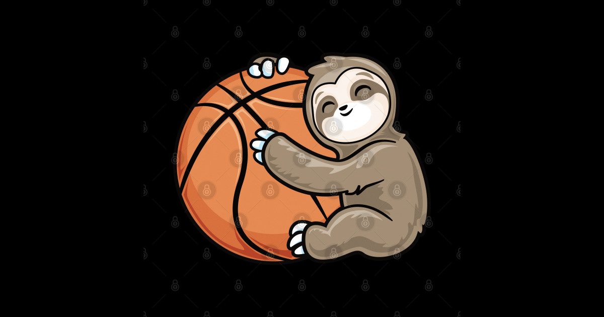 Sloth Basketball player - Sloth Basketball - Sticker | TeePublic