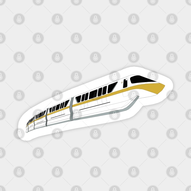Gold Monorail - Monorail - Sticker | TeePublic