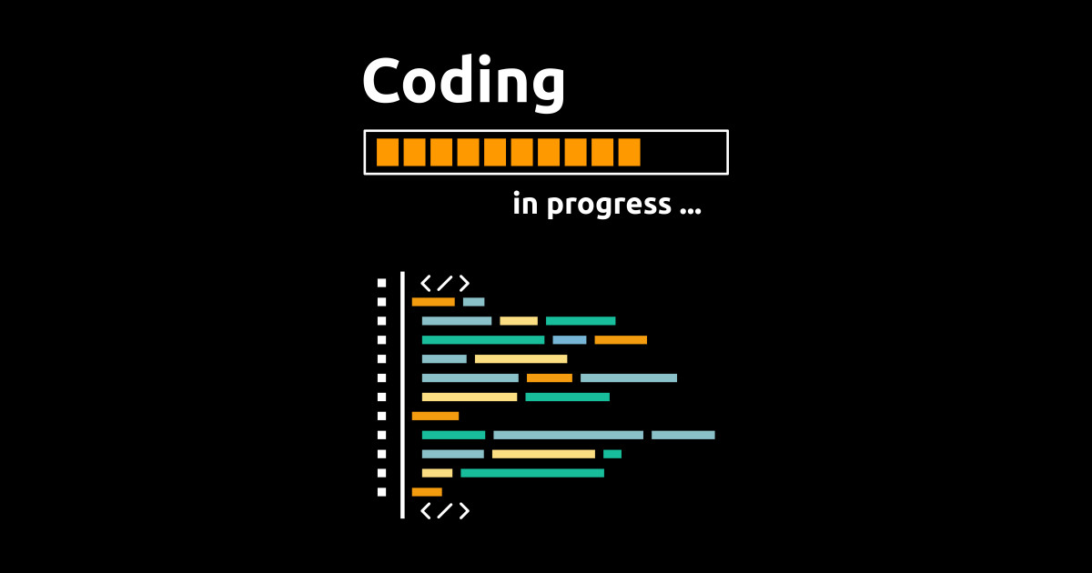 Coding in progress - Coding In Progress - Sticker | TeePublic