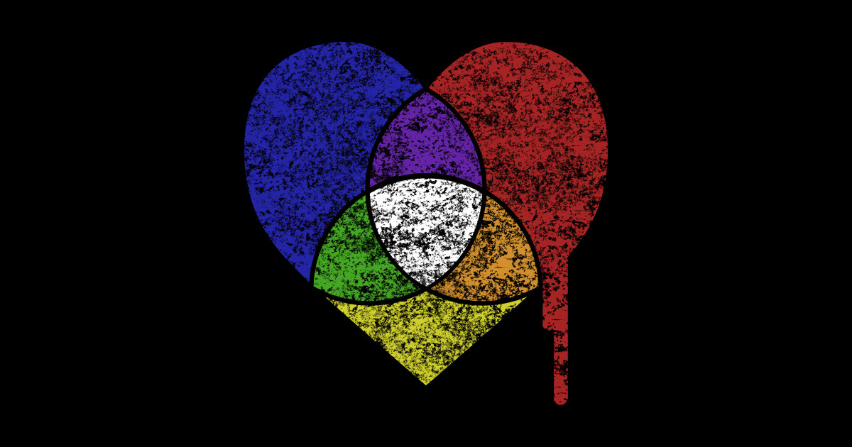 color chart heart - Color Chart - Sticker | TeePublic