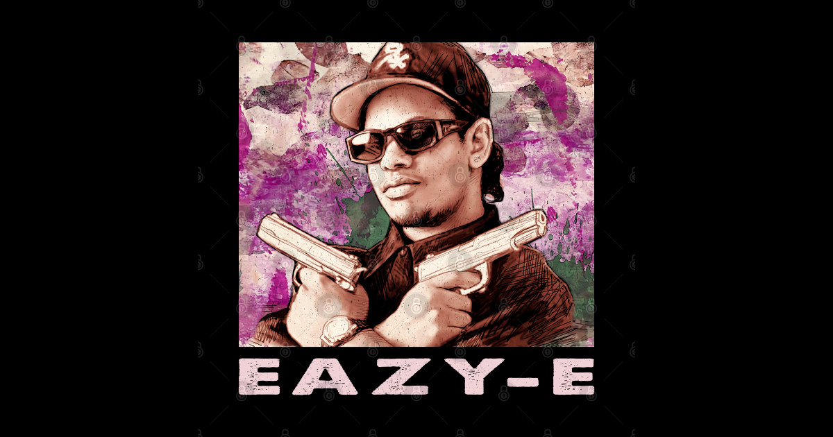 Nwa Days Eazy E's Impact In Vintage Photographs - Eazy Rapper - Sticker | TeePublic