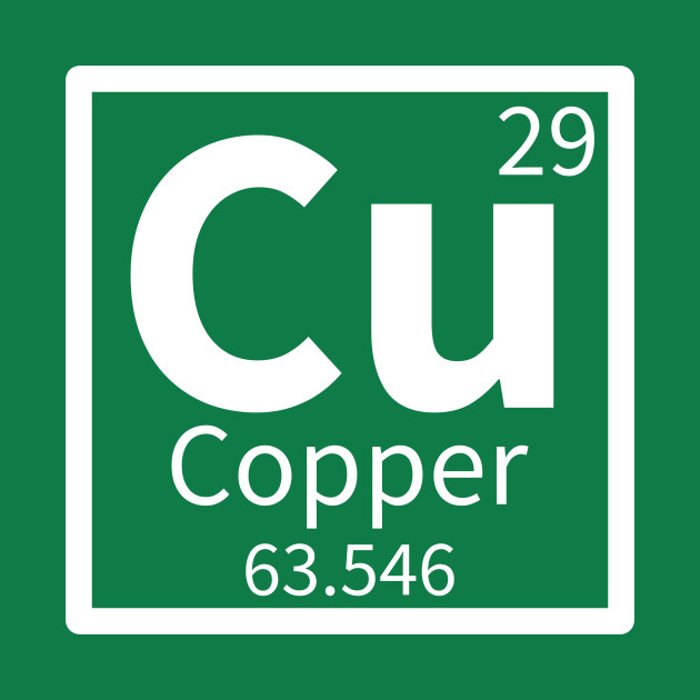 Copper — Periodic Table Element 29 - Copper - T-Shirt | TeePublic