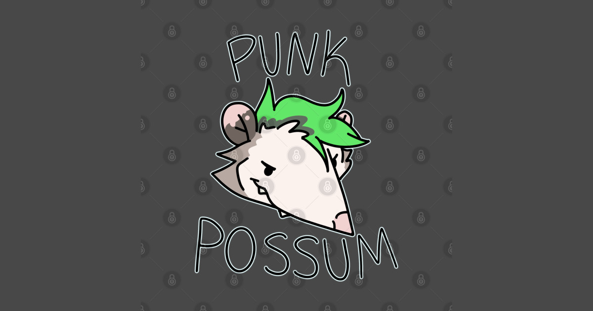 Punk Possum - Possum - T-Shirt | TeePublic