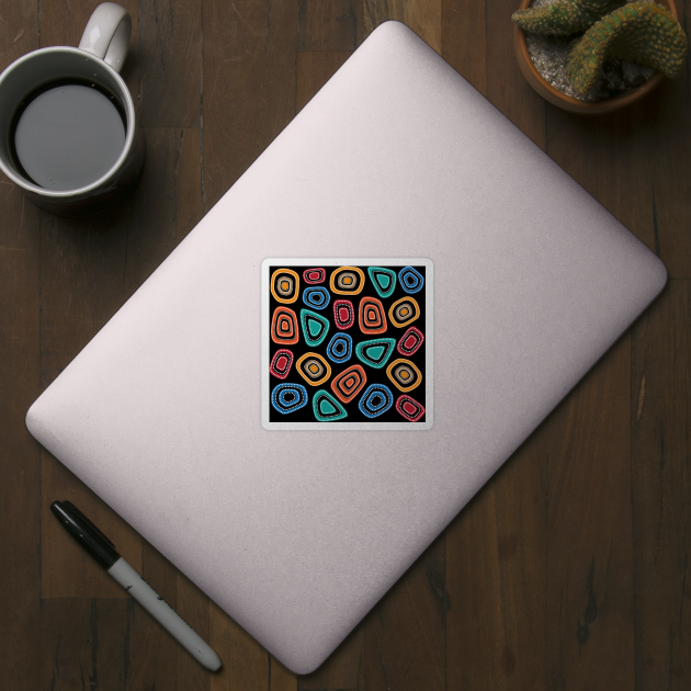 Aboriginal Art Work - Aboriginal - Sticker | TeePublic