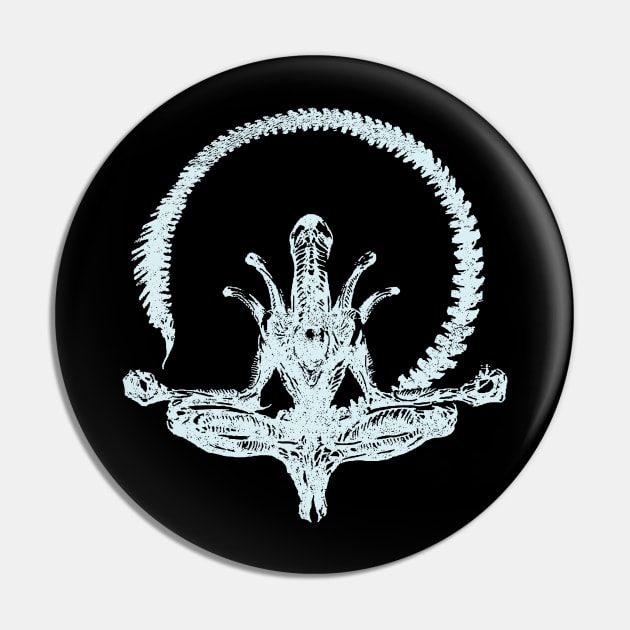 Zen Alien - Alien - Pin | TeePublic