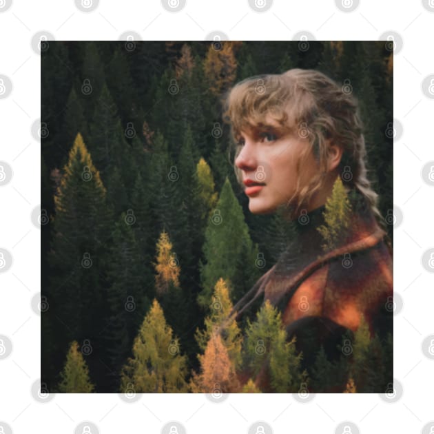 Taylor Swift Evermore Trees - Taylor Swift - T-Shirt | TeePublic