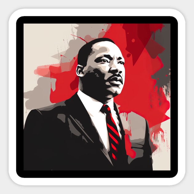 Martin Luther King - Art Nouveau - Sticker | TeePublic