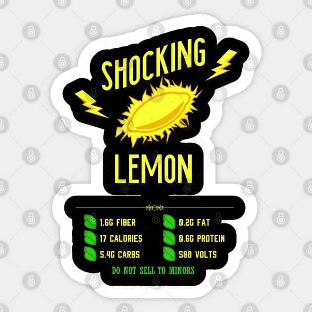 Shocking Lemon v2 - Shocking Lemon - Sticker | TeePublic