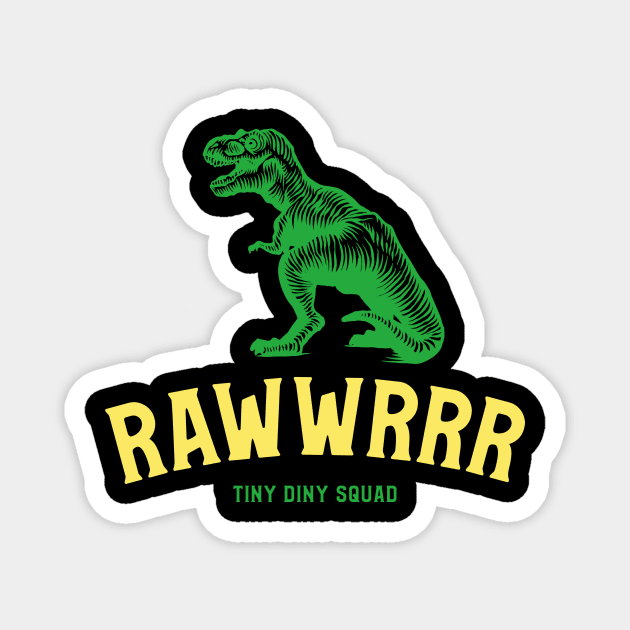 Tiny Diny Squad - Tik Toker - Magnet | TeePublic