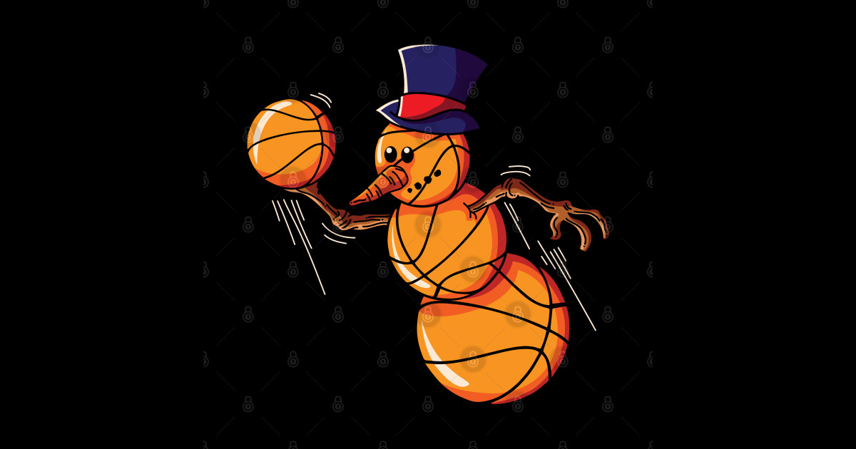 Basketball Snowman Christmas - Basketball Snowman - Tapestry | TeePublic