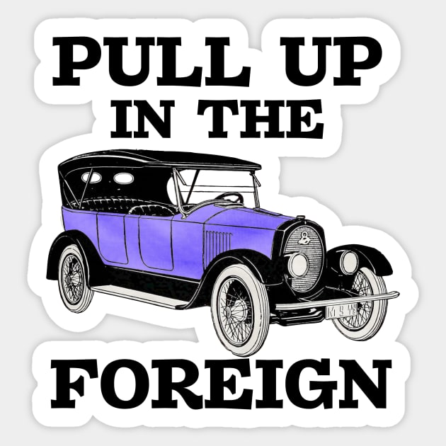 pull up car sign