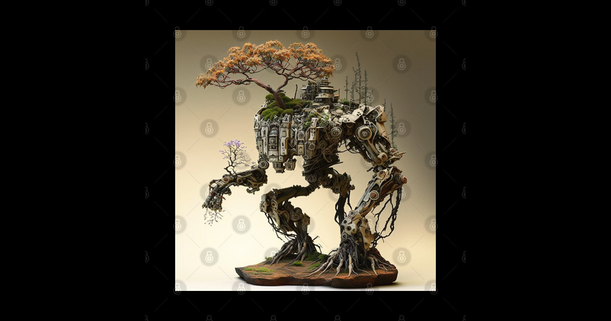 Intricate Bonsai Bots - Bonsai - Sticker | TeePublic