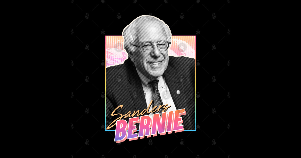 Bernie Sander - 80s - Bernie Sanders - Sticker | TeePublic