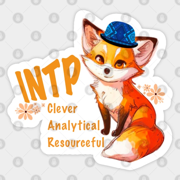 INTP Architect, Fox - Mbti - Sticker | TeePublic