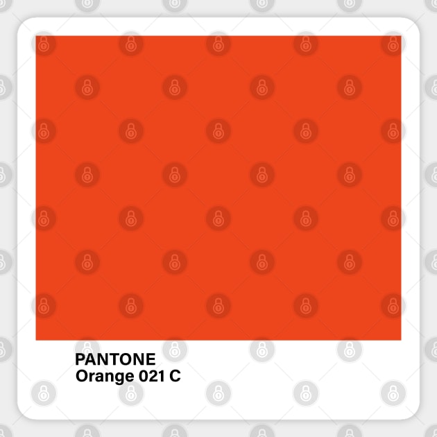 PANTONE Orange 021 C - Pantone Orange 021 C - Sticker | TeePublic
