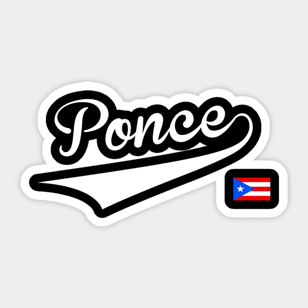 Ponce Puerto Rico Puerto Rican Baseball - Ponce - Sticker | TeePublic