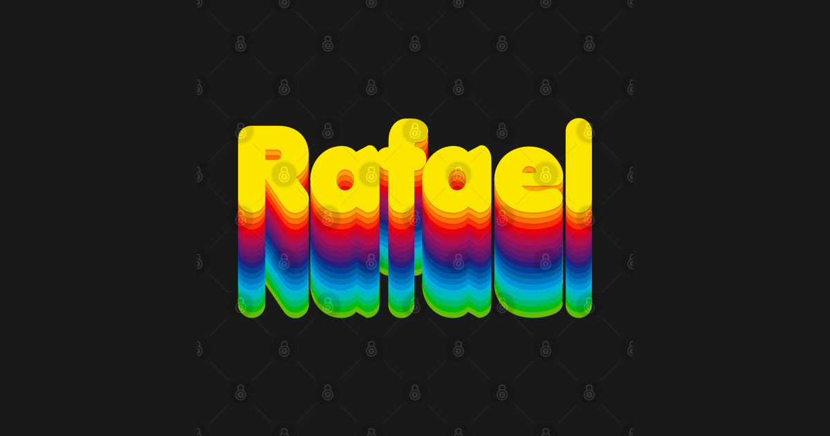 Rainbow Rafael Name Label - Rainbow Rafael Name Label - T-Shirt | TeePublic