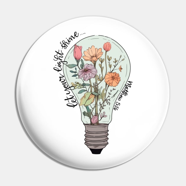 Christian Let Your Light Bible Verse Christian Flowers Jesus Faith ...