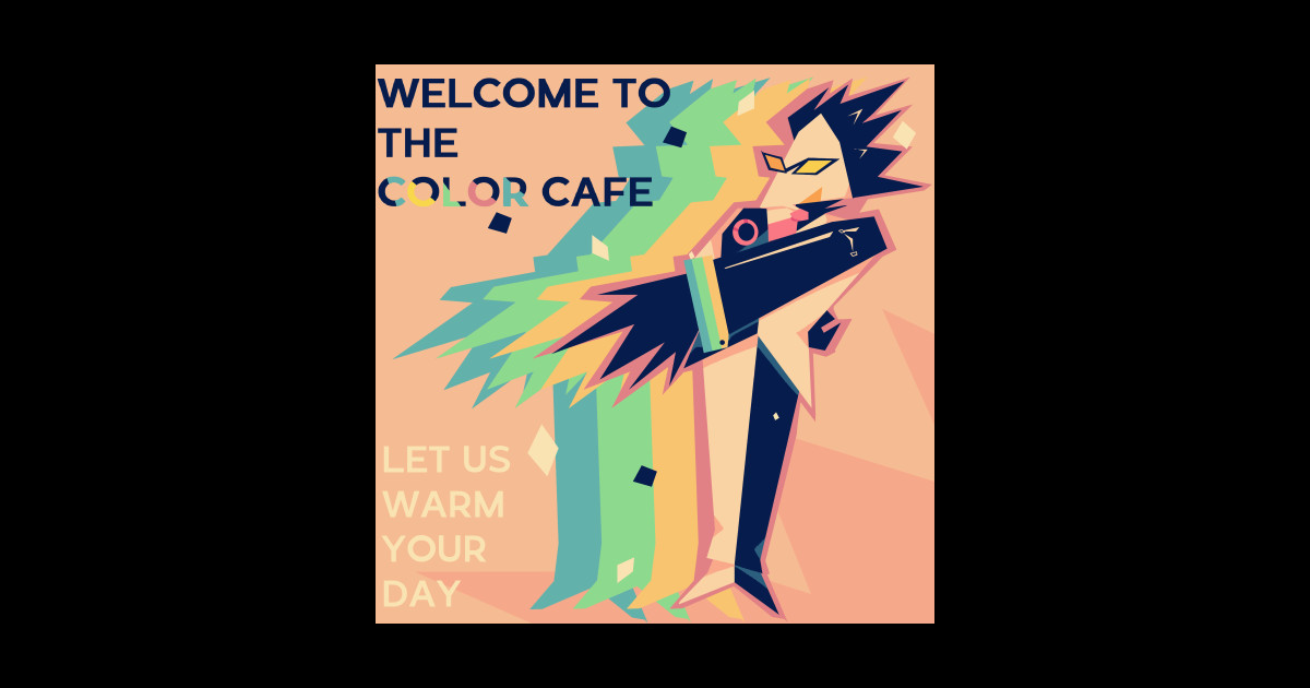 Welcome To the Color Cafe - Deltarune - Sticker | TeePublic