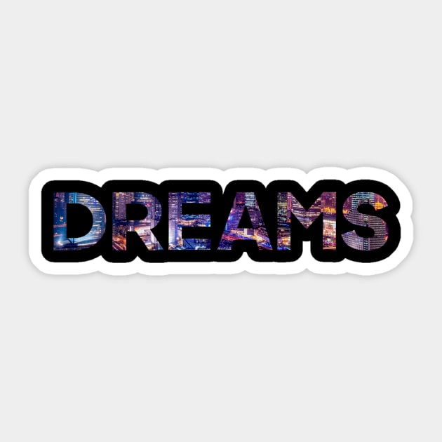 DREAM CITY BG - Photoshop - Sticker | TeePublic