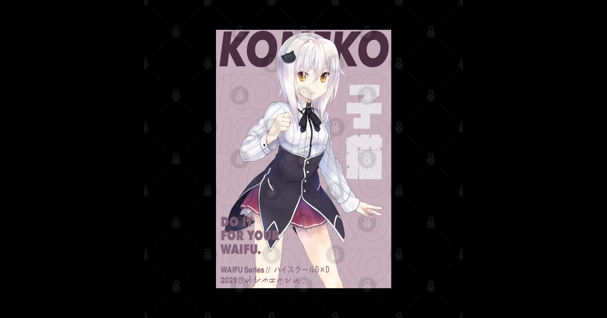 Waifu Koneko - Koneko Toujou - Sticker | TeePublic