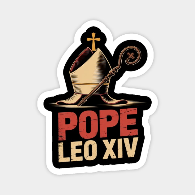 Da Pope Leo XIV Baseball - Da Pope Leo Xiv Baseball - Magnet | TeePublic