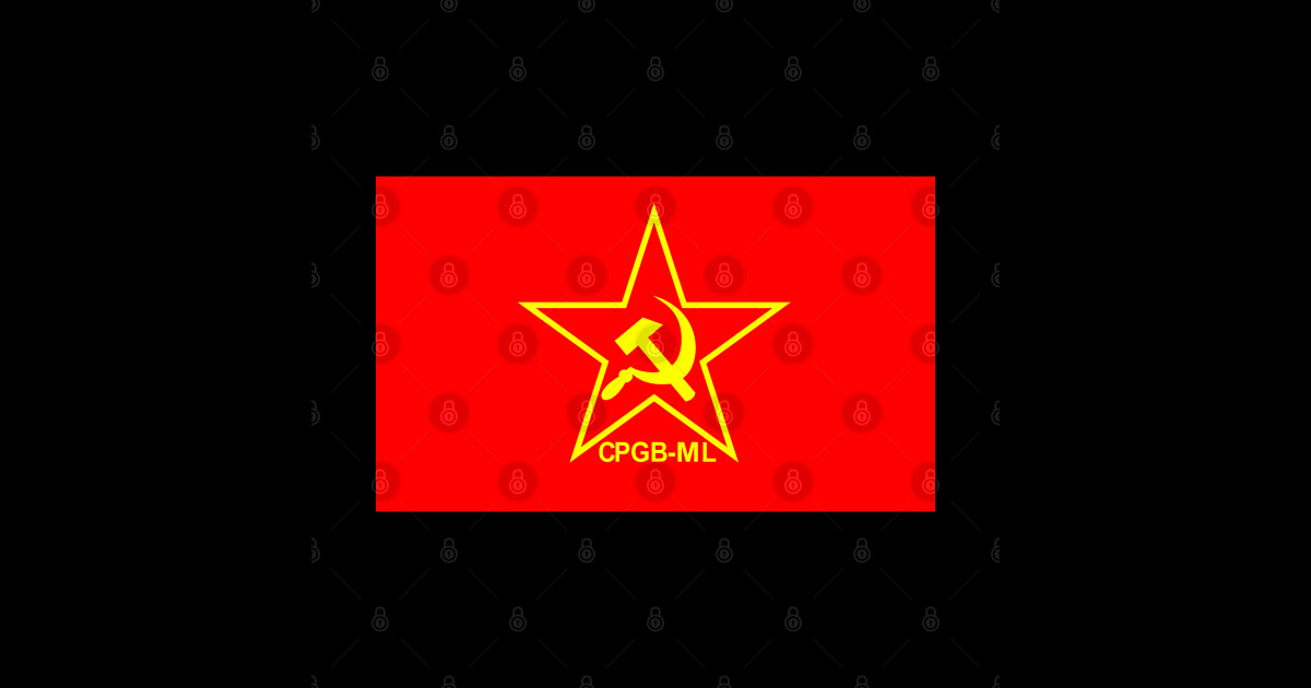 Communist Party of Great Britain (Marxist-Leninist) Flag - Vintage ...