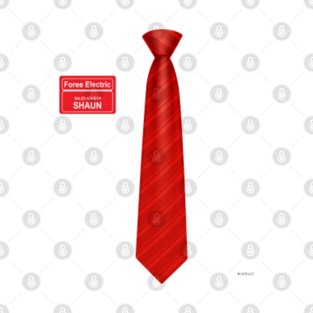 Shaun Foree Electric Name Tag & Neck Tie - Shaun Of The Dead - T-Shirt ...