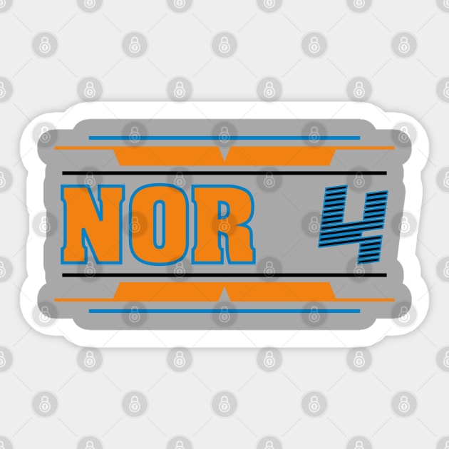 #4 NOR Logo - Norris - Sticker | TeePublic