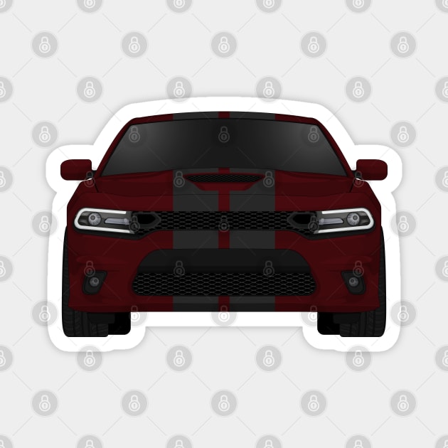 Charger Scat Octane-Red + black stripes - Dodge Charger - Magnet ...