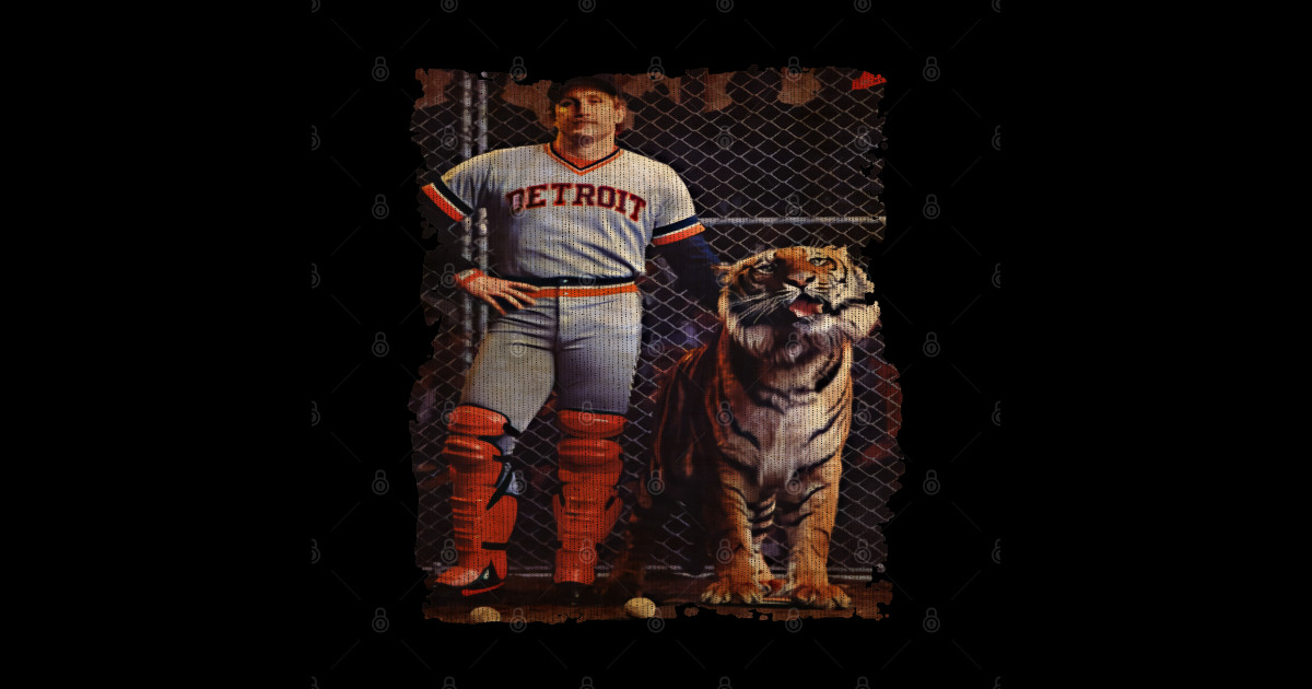 Lance Parrish in Detroit Tigers - Baseball Player - Sticker | TeePublic