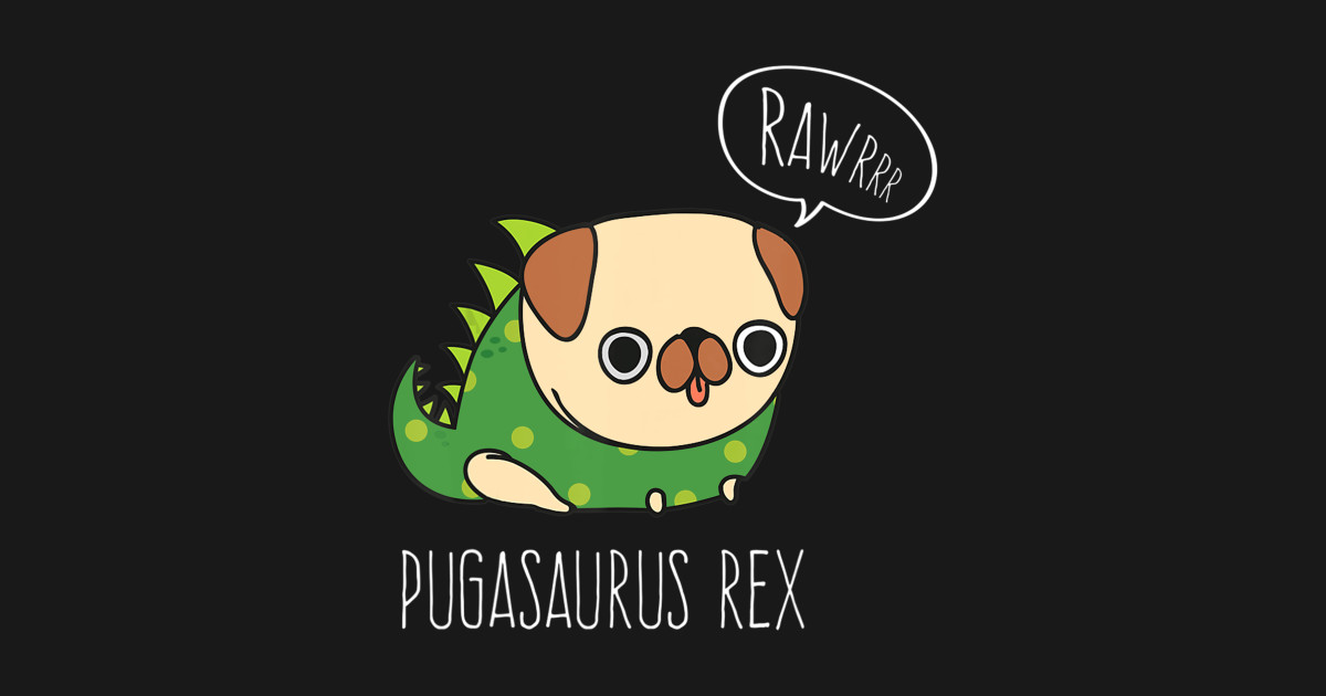 Pug Halloween Shirt Pugasaurus Rex Pug Dog Costume - Pug Halloween - T ...