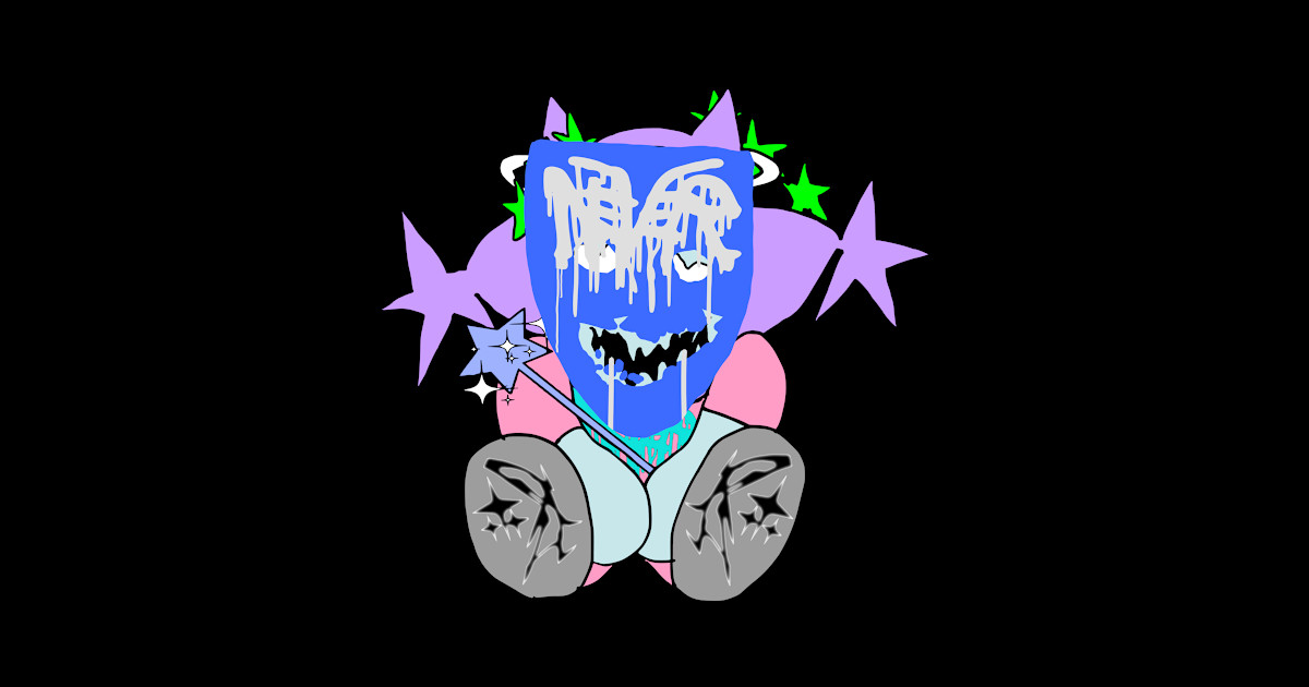 Bladee Magic Drain Baby Mask - Drain Baby - Sticker | TeePublic