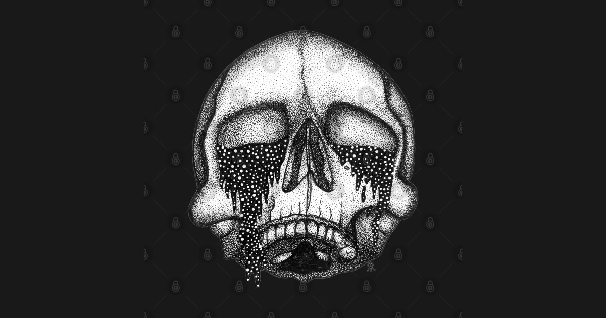 Cosmic Crying Skull by Skye Rain Art - Cosmic - T-Shirt | TeePublic