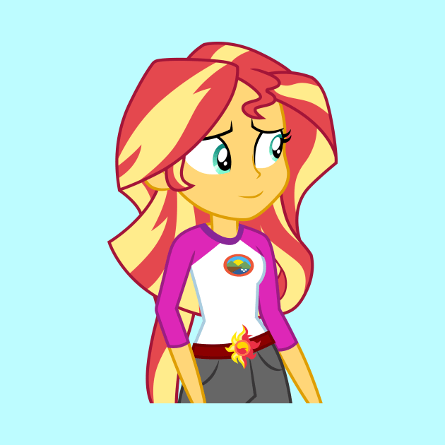 Sly Smile Sunset Shimmer - Equestria Girls - Pillow | TeePublic