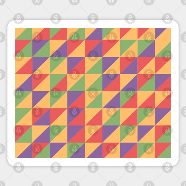 Fall Themed Quilt Pattern - Fall - Sticker | TeePublic