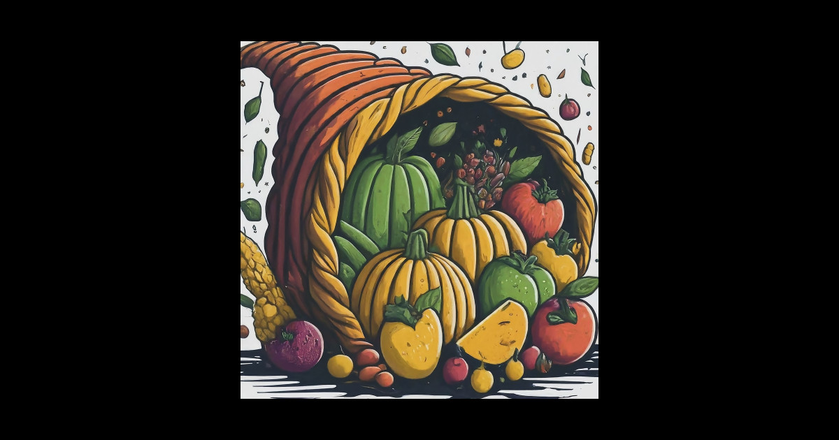 Thanksgiving Cornucopia - Thanksgiving - Sticker | TeePublic