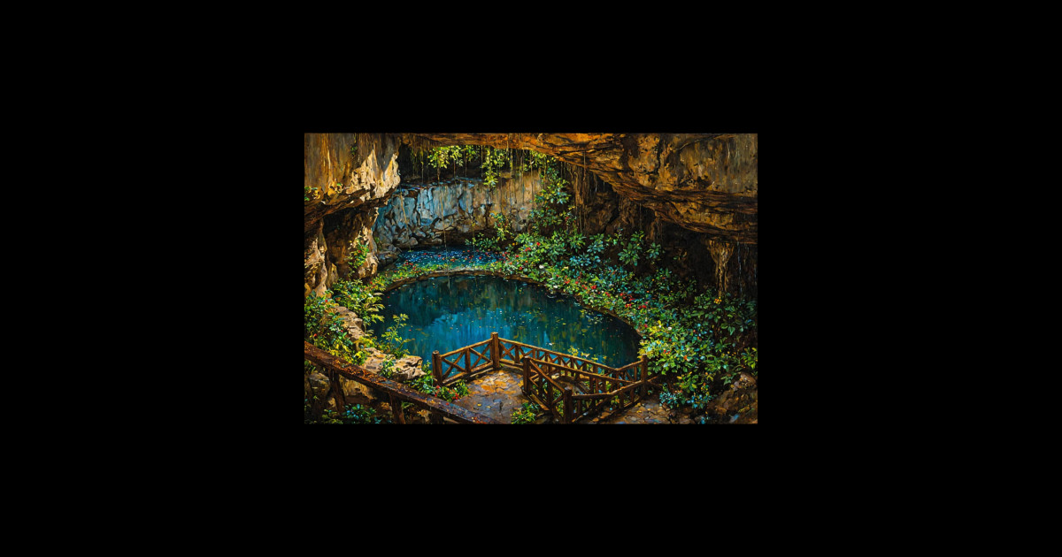 cenote - Cenotes - Sticker | TeePublic