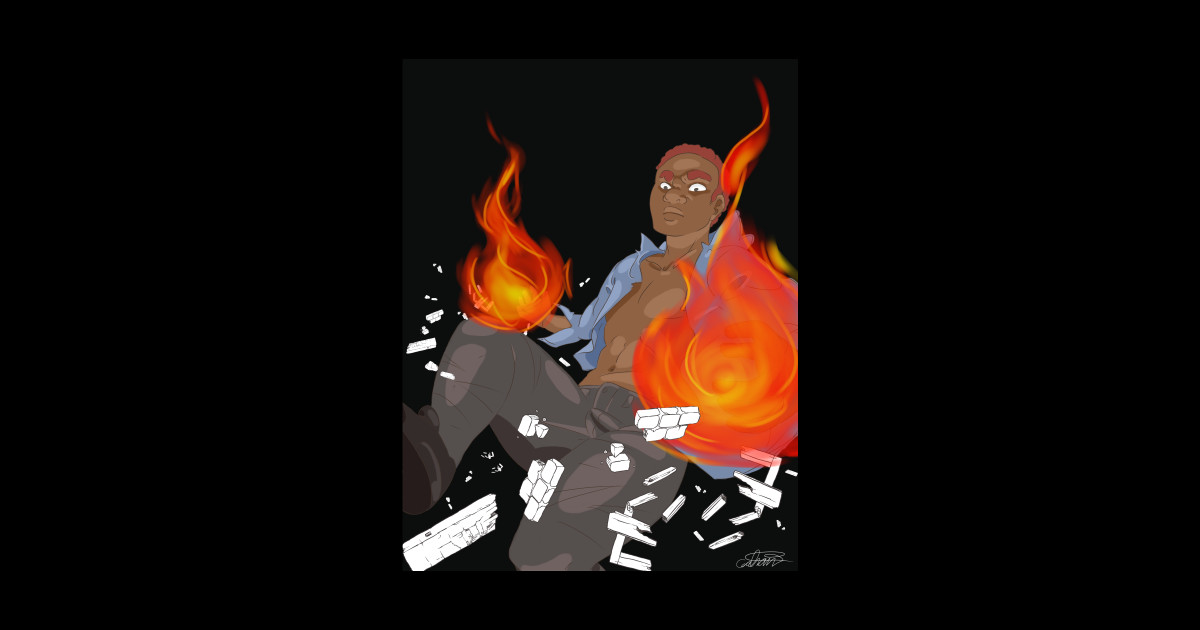 Fire - Anime - Sticker | TeePublic