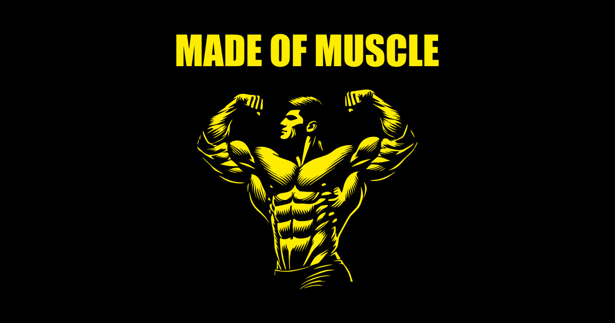 Bodybuilding – Made In Muscle - Bodybuilder - Sticker | TeePublic