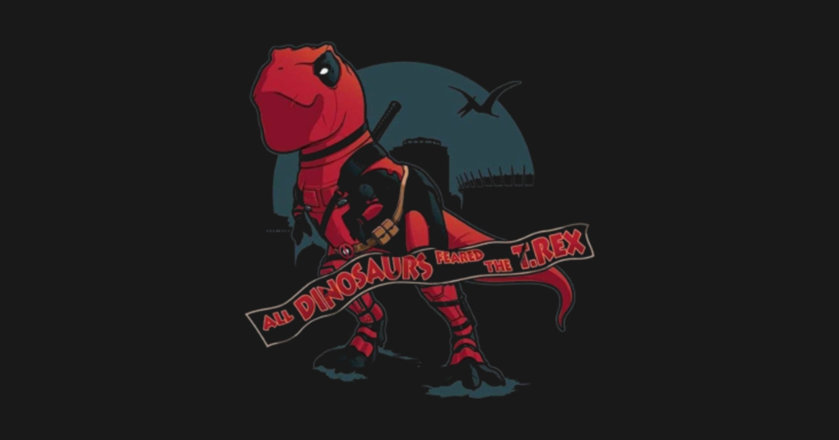 deadpool t-rex - Jurassic World - Sticker | TeePublic